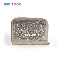 China Genuine Leather Hand Coin Purse Small Wallet for Women 12cm x 8.5cm No Embossing for sale