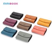 China Genuine Leather Short Accordion Card Holder with Coin Purse for Women Anti-Theft 11x9x4cm for sale