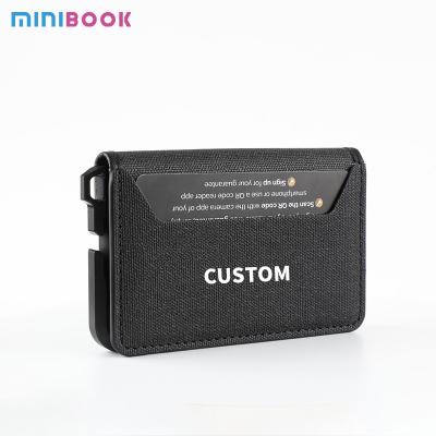 China Metal RFID Credit Card Wallet Open Closure Nylon Lining Anti-Theft Short Wallet 1x6x9cm for sale