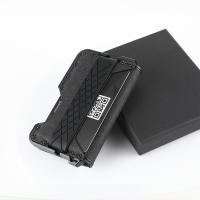 China Metal RFID Credit Card Wallet Open Closure Nylon Lining Anti-Theft Short Wallet 1x6x9cm for sale