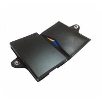 China Automatic Pop-Up Card Holder Genuine Leather NFC Anti-Degaussing 9.7cm x 6.5cm for sale