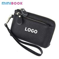 China Genuine Leather Women's Coin Purse with Zipper Closure 13cm x 9.5cm Available Sample for sale