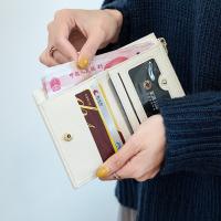 China Mini PU Leather Women Wallet Cute Lady Card Holder Zippered Short Purse 12x9x2cm for sale