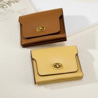 China Colorful PU Leather Small Wallet for Women with Zipper Card Pocket Coin Purse 11x8.5cm for sale