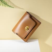 China Colorful PU Leather Small Wallet for Women with Zipper Card Pocket Coin Purse 11x8.5cm for sale