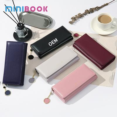 China Women Fashion PU Leather Clutch Phone Case Wallet Long Anti-Theft 19cm Open Closure Large Capacity for sale