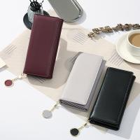 China Women Fashion PU Leather Clutch Phone Case Wallet Long Anti-Theft 19cm Open Closure Large Capacity for sale