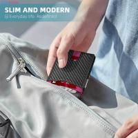 China Men's RFID Blocking Card Holder Extra Large Capacity Vertical Design OEM ODM Custom Logo for sale