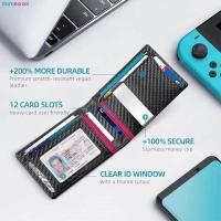 China Men's RFID Blocking Card Holder Extra Large Capacity Vertical Design OEM ODM Custom Logo for sale