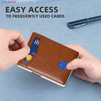 China Custom Logo RFID Blocking Wallet in PU Leather 8 Card Slot Credit Card Holder for Daily Use for sale