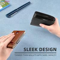 China Custom Logo RFID Blocking Wallet in PU Leather 8 Card Slot Credit Card Holder for Daily Use for sale
