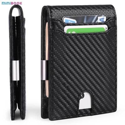 China Custom Brown Full Grain Leather Short Wallet Crazy Horse Anti RFID Blocking for Men for sale