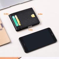 China Genuine Leather Bifold Wallet Custom Front Pocket Card Holder for Men 2023 Edition for sale