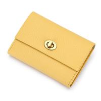 China Genuine Leather Short Card Holder Business Card Case Multifunctional Coin Purse 14cm x 11cm for sale