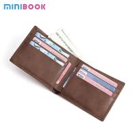 China Men's Minimalist PU Leather RFID Blocking Card Holder Wallet Custom Logo Available for sale