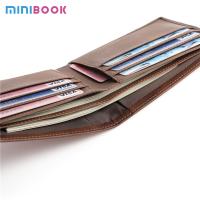 China Men's Minimalist PU Leather RFID Blocking Card Holder Wallet Custom Logo Available for sale