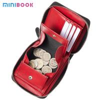 China RFID Blocking Multi-Card Pocket Men's Wallet Genuine Cow Leather Zipper Closure 12.5x10cm for sale