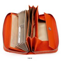 China Luxury Real Leather RFID Blocking Long Wallet for Men with Custom Logo 20.2cm for sale
