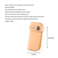 China Vintage Handmade Genuine Cowhide Leather Long Wallet for Women Anti-Theft 19.5cm for sale