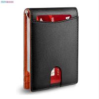 China MINIBOOK Advantage Front Pocket RFID Blocking Bifold Credit Card Wallet Holder for Men 8 Card Slots for sale