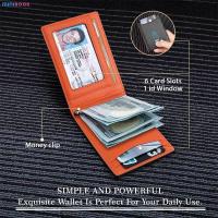 China MINIBOOK Advantage Front Pocket RFID Blocking Bifold Credit Card Wallet Holder for Men 8 Card Slots for sale