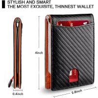 China MINIBOOK Advantage Front Pocket RFID Blocking Bifold Credit Card Wallet Holder for Men 8 Card Slots for sale