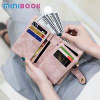 China Women Long Frosted Three Folds Wallet PU Leather Anti-Theft Wallet 13.5cm for sale