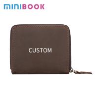 China Genuine Leather Bifold Wallet for Women with Coin Pocket Nylon Lining 11.5cm for sale