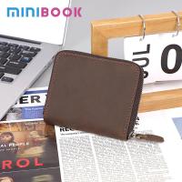 China Genuine Leather Bifold Wallet for Women with Coin Pocket Nylon Lining 11.5cm for sale