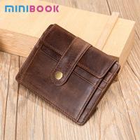 China Customizable Men's Genuine Leather Card Holder Wallet Anti-Theft 11.3cm x 9cm for sale