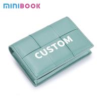 China Genuine Sheepskin Leather Braided Mini Purse Credit Card Holder for Women 12.5cm x 8cm for sale