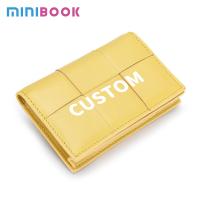 China Genuine Sheepskin Leather Braided Mini Purse Credit Card Holder for Women 12.5cm x 8cm for sale