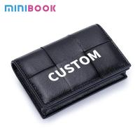 China Genuine Sheepskin Leather Braided Mini Purse Credit Card Holder for Women 12.5cm x 8cm for sale