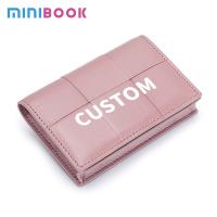 China Genuine Sheepskin Leather Braided Mini Purse Credit Card Holder for Women 12.5cm x 8cm for sale