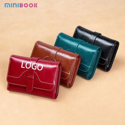 China Mini Genuine Leather Short Tassel Wallet for Women Nylon Lining 13cm x 9cm for sale