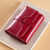 China Mini Genuine Leather Short Tassel Wallet for Women Nylon Lining 13cm x 9cm for sale
