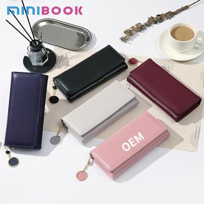 China PU Leather Women Long Wallet Large Capacity Fashion Anti-Theft Wallet 19cm 0.18kg for sale