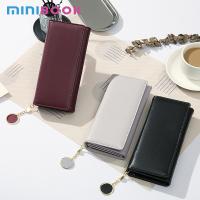 China PU Leather Women Long Wallet Large Capacity Fashion Anti-Theft Wallet 19cm 0.18kg for sale