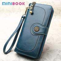 China Women's Long PU Zipper Wallet Anti-Theft RFID Blocking 19cm x 9cm Fashion Wallet for sale