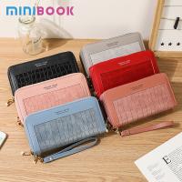 China Custom Logo PU Leather Multi Card Phone Charger Wallet for Women 19.5cm Long for sale