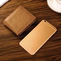 China Men's RFID Genuine Leather Wallet Vintage Short Wallet Anti-Theft 11.5x9cm for sale