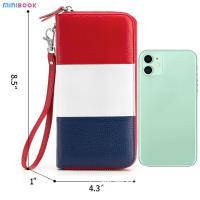 China Multi Function Long Leather Clutch Purse for Women Daily Life Ladies Wallet 25cm x 10cm for sale