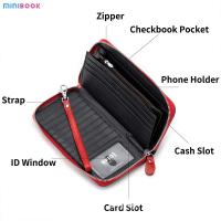 China Multi Function Long Leather Clutch Purse for Women Daily Life Ladies Wallet 25cm x 10cm for sale