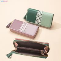 China Anti-Theft RFID Ladies Wristlet Wallet Large Capacity 20cm PU Multi Card Holder for sale