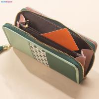 China Anti-Theft RFID Ladies Wristlet Wallet Large Capacity 20cm PU Multi Card Holder for sale