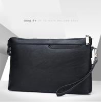 China Custom Logo PU Leather Wristlet Clutch Wallet for Women Anti-Theft Long Wallet 27cm for sale