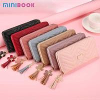 China Women Long Wallet PU Leather Tassel Coin Purse Card Holder Clutch 19.5cm Anti-Theft for sale