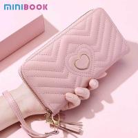 China Women Long Wallet PU Leather Tassel Coin Purse Card Holder Clutch 19.5cm Anti-Theft for sale