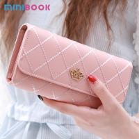 China Women's Long PU Clutch Wallet with Nylon Lining 19.3cm Anti-Theft Fashion Wallet for sale