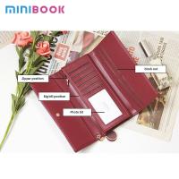 China Custom Logo Women Large Capacity Clutch Wallet 19.5cm PU Leather Fashion Phone Case for sale
